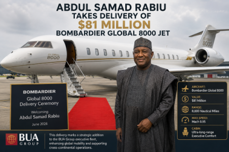 Billionaire industrialist Abdul Samad Rabiu acquires $81m private jet